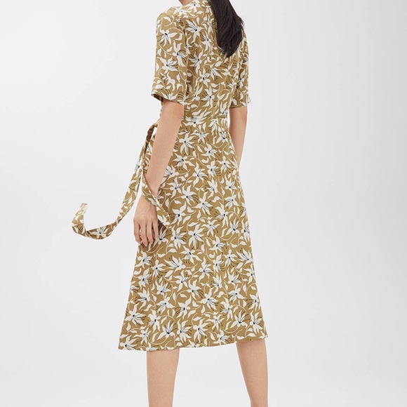 Arket | Dresses | Arket Brand New Beige Wrap Dress | Poshmark